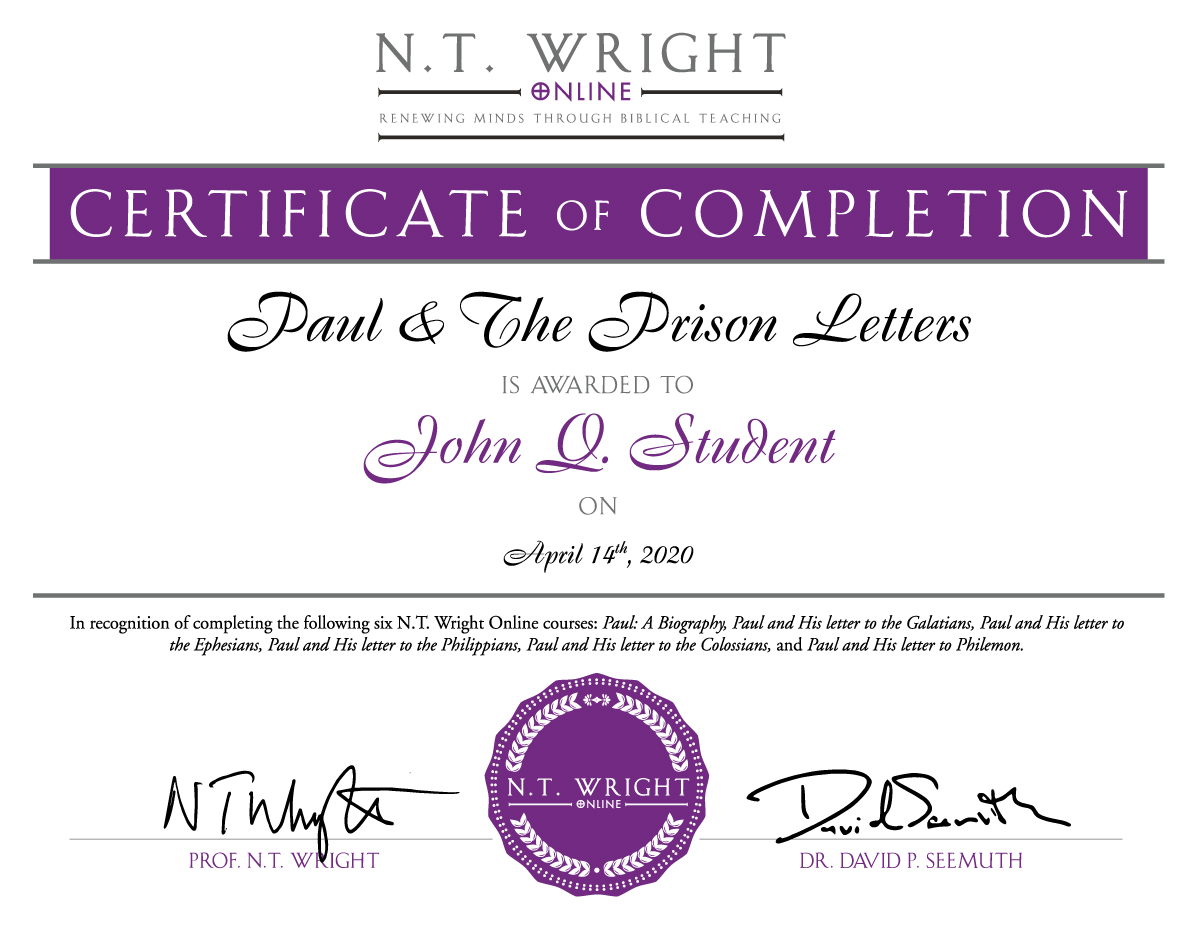 NTWO-Certificate-of-Completion-sample-image - N.T. Wright Online